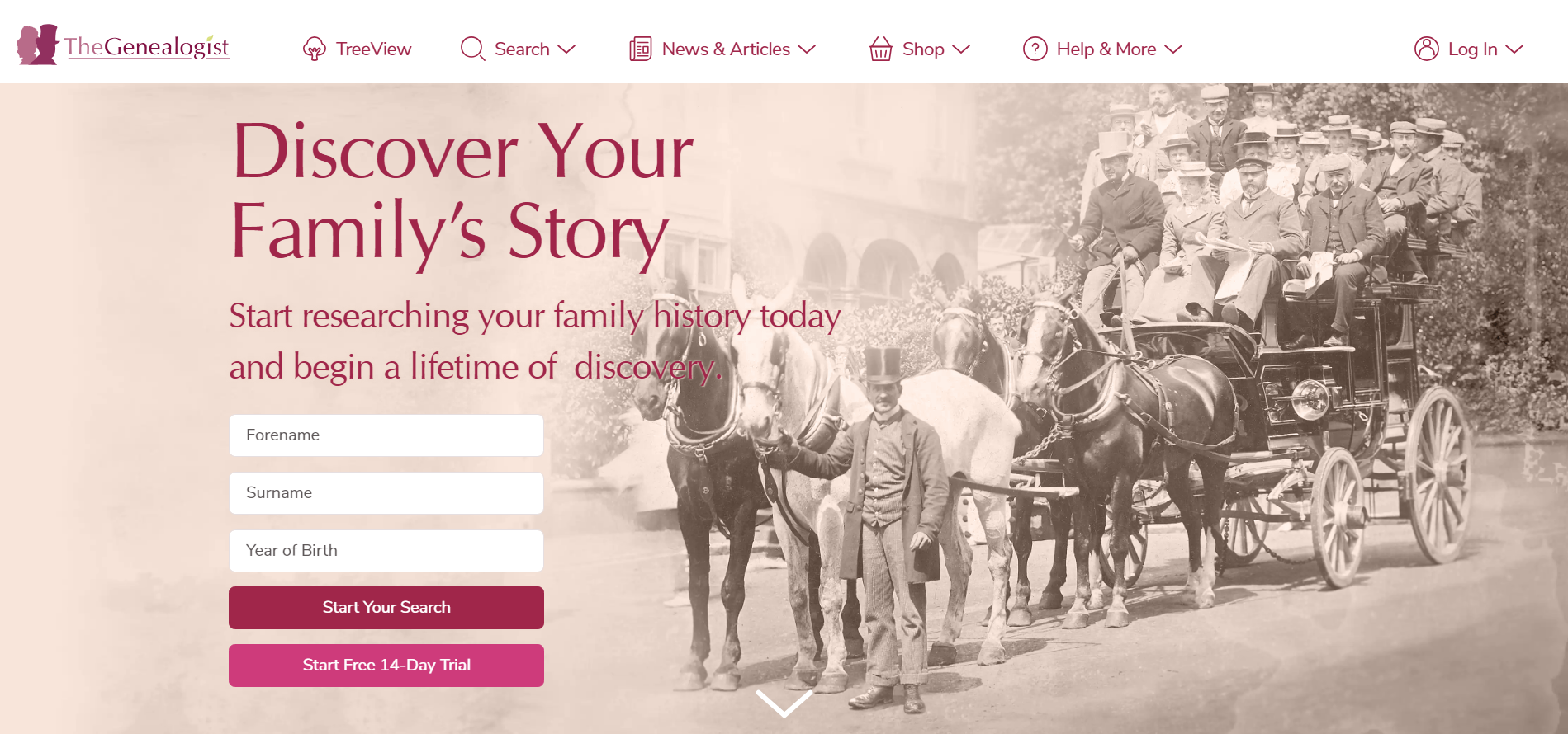 Websites: The Genealogist. – Ancestor Family